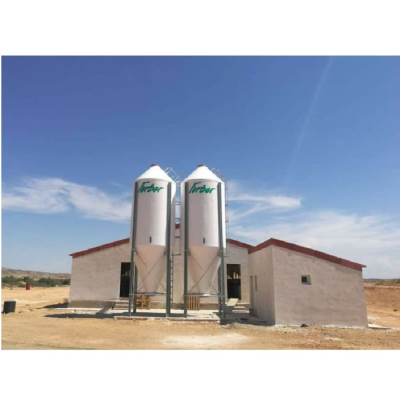 Silo poliéster 2,50 de 14,5 m3 8600-9300 kg 3 patas