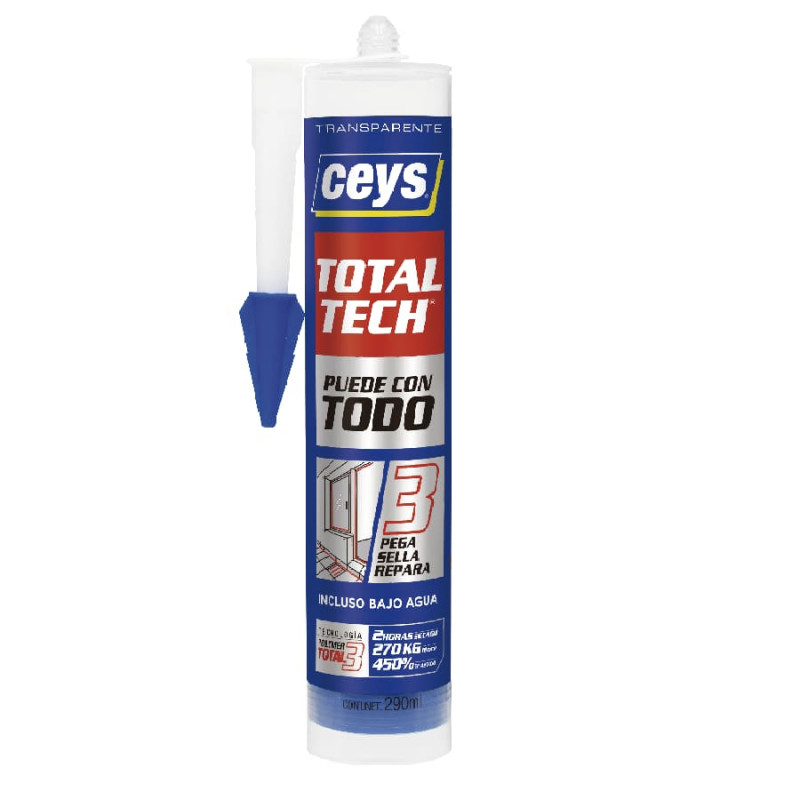 Ceys total tech transparente cartucho 290 ml