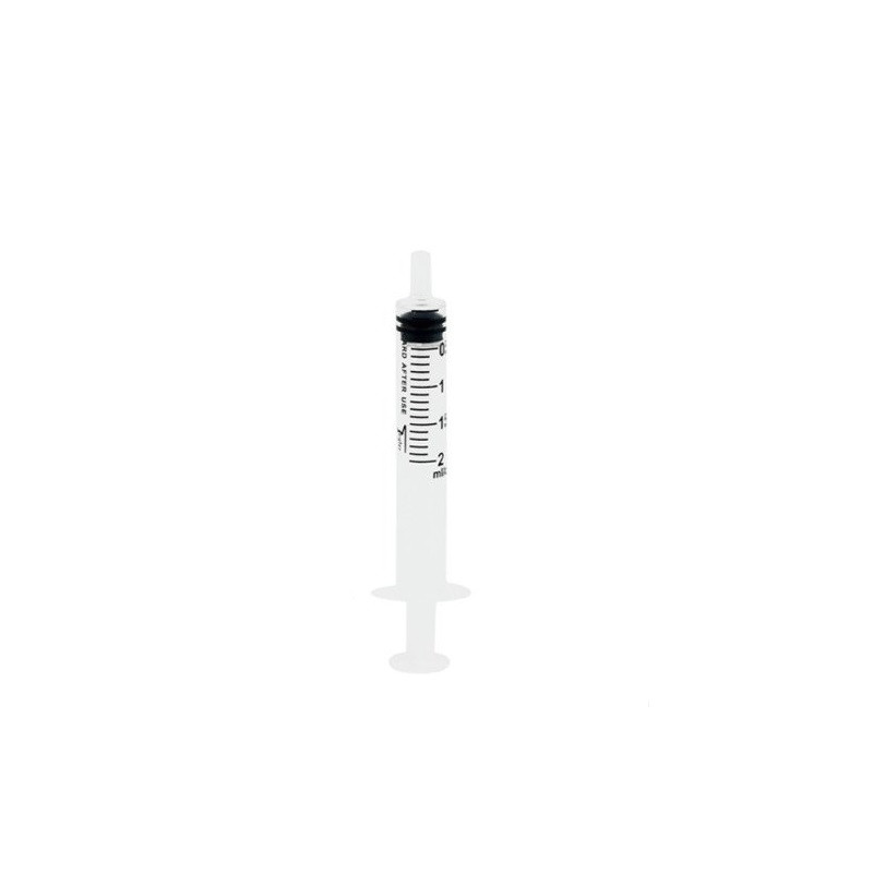 Jeringa desechable 2 cuerpos starvet 2ml (100uds)