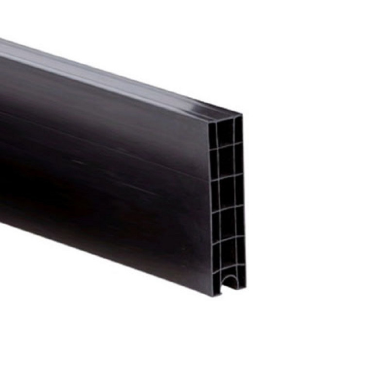 Panel pvc gris 50 mm de 200 mm liso/hembra