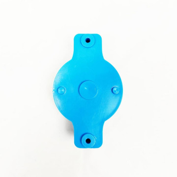 Carrucha con protección de plástico azul