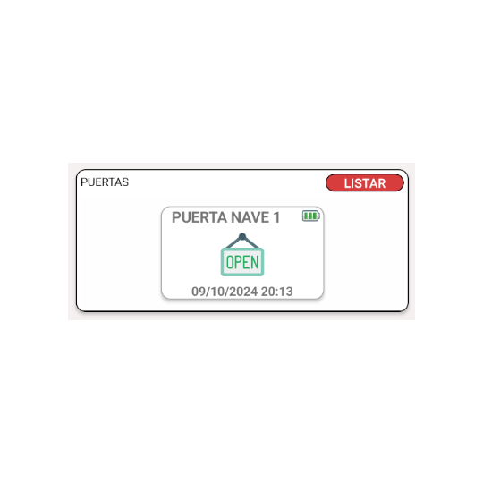 Sensor puerta abierta (comunicación inalámbrica, sin wifi, sin ...